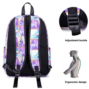 Bluboon Teen Girls School Backpack Kids Bookbag Set with Lunch Box Pencil Case Travel Laptop Backpack Casual Daypacks