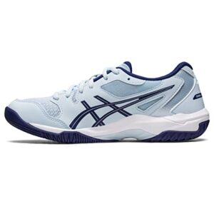 asics women's gel-rocket 10 volleyball shoes, 10.5, sky/indigo blue