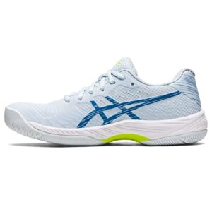 asics women's gel-game 9 tennis shoes, 8.5, sky/reborn blue