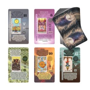 witchy cauldron beginner tarot, tarot cards with meaning on it, keyword tarot deck, learning tarot, chakra, planet, affirmation (spanish edition)