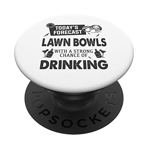 Funny Lawn Bowls Idea For Women & Bowling Green PopSockets Swappable PopGrip