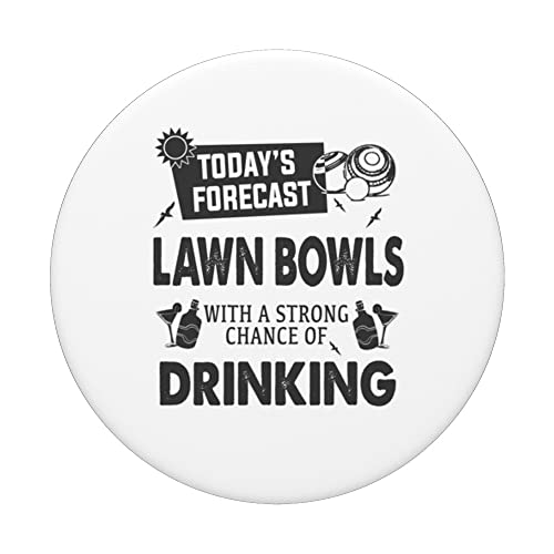 Funny Lawn Bowls Idea For Women & Bowling Green PopSockets Swappable PopGrip