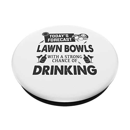 Funny Lawn Bowls Idea For Women & Bowling Green PopSockets Swappable PopGrip