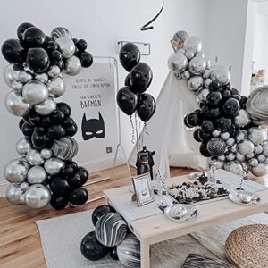 Bundle - Black Balloons 50 pcs 5 inch and White Balloons 50 pcs 5 inch