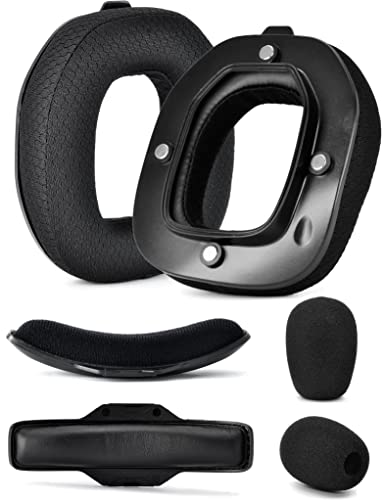 A40 TR Mod Kit – defean Replacement Earpads and Headband Compatible with Astro Gaming A40 TR Headset,Ear Cushions, Upgrade High-Density Noise Cancelling Foam, Added Thickness (Black Breathable Fabric)