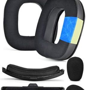 A50 Gen 4 Mod Kit - defean Replacement Earpads and Headband Compatible with Astro A50 Gen 4 Headset,Ear Cushions, Upgrade High-Density Noise Cancelling Foam, Added Thickness (Black Silky Cool Fabric)