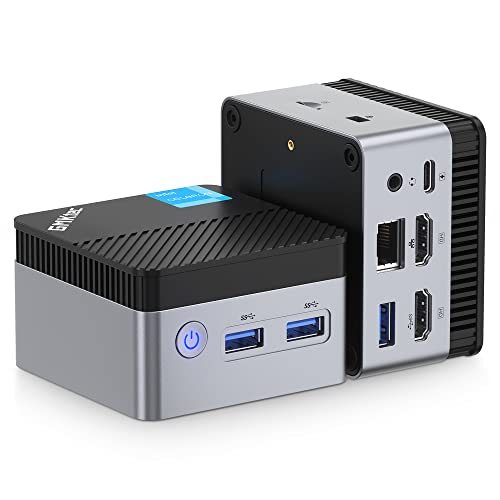 Mini PC Desktop Computers Windows 11 Pro - Intel 11Th Gen N5105(Up to 2.9Ghz) Micro Pc Computer with 8Gb Ddr4 256Gb M.2 SSD, Support Microsd WIFI5 Dual 4K Hdmi BT4.2 Type C USB 3.2 for Home Office