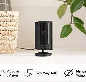 All-new Ring Indoor Cam (2nd Gen) | 1080p HD Video & Color Night Vision, Two-Way Talk, and Manual Audio & Video Privacy Cover (2023 release) | Black