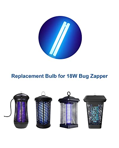 18W H-Shaped Bug Zapper Replacement Bulbs Compatible with 18W Indoor Outdoor Mosquito Lamps for Home with 4 Pin Base