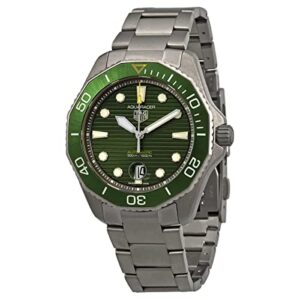 tag heuer aquaracer automatic green dial men's watch wbp208b.bf0631