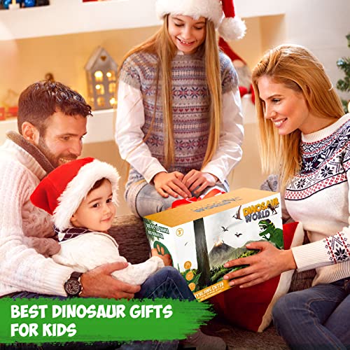 FANURY Dinosaur Toys for Kids 3-5 - Upgraded 2.4G Remote Control Dinosaur Toys for Kids 5-7 - Roaring T-Rex Robot Toy with LED Lights- Electronic Walking Dinosaur Toys for 3+ Years Old Boys Girls