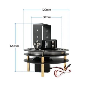 2 DoF Pan Tilt Digital Servo Kit, Full Metal Bracket for Building Robot, Robotic Arms, PTZ Cameras, Raspberry Pi HQ Camera and More, Robot DIY Kit (unassembled)