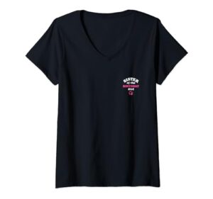 barbie - sister of the birthday girl v-neck t-shirt