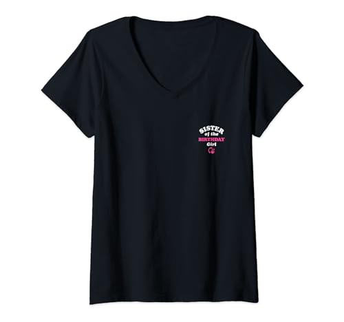 Barbie - Sister Of The Birthday Girl V-Neck T-Shirt