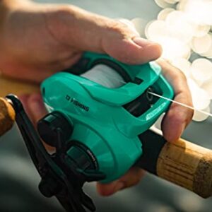 13 FISHING - Modus TX2 Baitcast Reel - 7.3:1 Gear Ratio - Right Hand Retrieve (Salt+Fresh) - MODTX2-7.3-RH, Seafoam Green