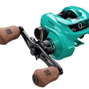 13 FISHING - Modus TX2 Baitcast Reel - 7.3:1 Gear Ratio - Right Hand Retrieve (Salt+Fresh) - MODTX2-7.3-RH, Seafoam Green