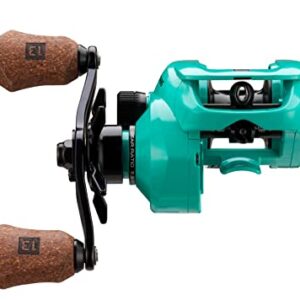 13 FISHING - Modus TX2 Baitcast Reel - 7.3:1 Gear Ratio - Right Hand Retrieve (Salt+Fresh) - MODTX2-7.3-RH, Seafoam Green