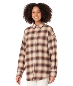 levi's® nola menswear shirt james plaid cement sm