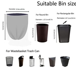 2.6 Gallon Trash Bags, 80 Counts Strong Durable Small Garbage Bags Ultra Thick Trash Can Liners Waste Bin Bags for Bathroom Kitchen Bedroom Office