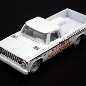 1966 Dodge D-100 Pickup Truck, White - Greenlight 30331/48-1/64 Scale Diecast Car