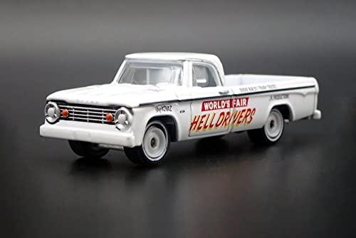 1966 Dodge D-100 Pickup Truck, White - Greenlight 30331/48-1/64 Scale Diecast Car