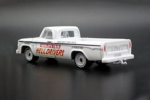 1966 Dodge D-100 Pickup Truck, White - Greenlight 30331/48-1/64 Scale Diecast Car