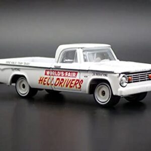 1966 Dodge D-100 Pickup Truck, White - Greenlight 30331/48-1/64 Scale Diecast Car