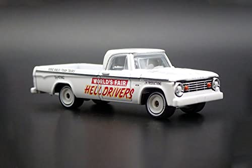 1966 Dodge D-100 Pickup Truck, White - Greenlight 30331/48-1/64 Scale Diecast Car