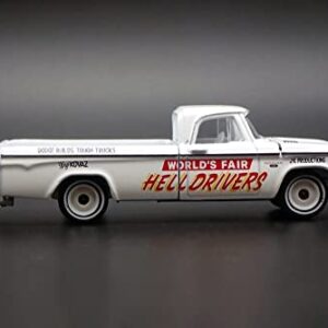 1966 Dodge D-100 Pickup Truck, White - Greenlight 30331/48-1/64 Scale Diecast Car