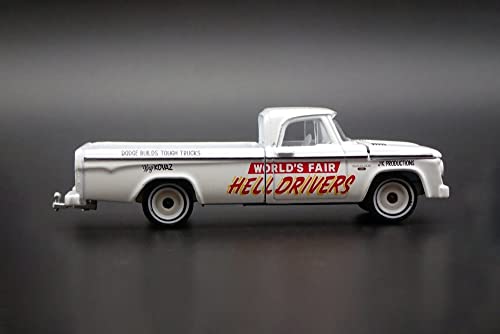 1966 Dodge D-100 Pickup Truck, White - Greenlight 30331/48-1/64 Scale Diecast Car