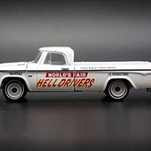 1966 Dodge D-100 Pickup Truck, White - Greenlight 30331/48-1/64 Scale Diecast Car