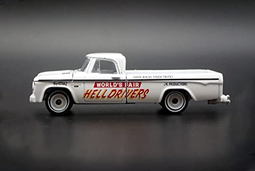 1966 Dodge D-100 Pickup Truck, White - Greenlight 30331/48-1/64 Scale Diecast Car