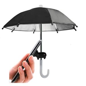 phone umbrella suction cup stand,phone for sun shad,outdoor anti-glare cell cute sunshade holder，car navigation shade visor,sun hood shield block glare (black)