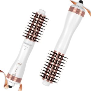 Hair Trends 1.5 Inch Barrel Round Brush Blow Dryer, Negative Ionic One Step Volumizer Dryer, 4-in-1 Hot air Brush-2.8 Inch Barrel Plus The Bristles