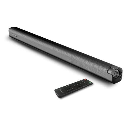 Chaowei Bluetooth TV Sound Bar Speaker 150W with 4 Subwoofers-37 Inch Surround 2.1 Sound System - HDMI,ARC, Optical,AUX,USB,Coaxial Cable Connectivity-Remote Control Included