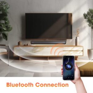 Chaowei Bluetooth TV Sound Bar Speaker 150W with 4 Subwoofers-37 Inch Surround 2.1 Sound System - HDMI,ARC, Optical,AUX,USB,Coaxial Cable Connectivity-Remote Control Included