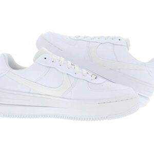 Nike Women's Air Force One PLT.AF.ORM Sneakers, White/White/Summit White, 7