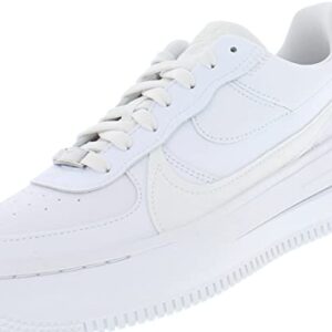 Nike Women's Air Force One PLT.AF.ORM Sneakers, White/White/Summit White, 7