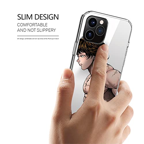 Phone Case Compatible with iPhone Samsung Galaxy Baki 6 The Xr Grappler X : S21 Baki 13 Hanma 8 Fanart 7 11 12 Pro Max Se 2020 S10 S20 Waterproof Accessories Scratch Transparent