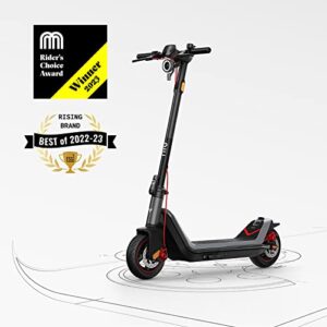 NIU KQi3 Max Electric Scooter, Portable, Folding , 450W Power, 40 Miles Long Range, Max Speed 23.6MPH, 25% Hill Climbing, 265lbs Max Load, Self-Healing Tires for Adults, UL Certified