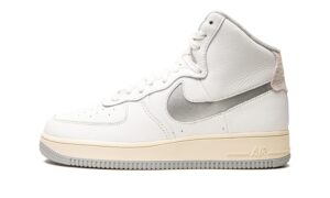 nike womens wmns air force 1 high sculpt dc3590 101 white/silver - size 10.5w