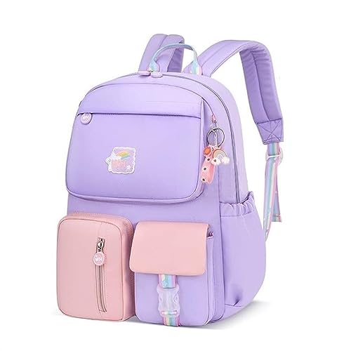 ETAISHOW Kawaii Girls Backpack for School Aesthetic School Bag Bookbag for Elementary Students