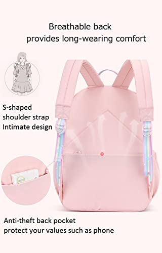 ETAISHOW Kawaii Girls Backpack for School Aesthetic School Bag Bookbag for Elementary Students