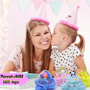 11pack Dual Color Cloud Slime Kit for Girls and Boys -Super Soft and Non-Sticky, Party Favor for Kids Girls & Boys