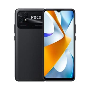 xiaomi poco c40 4g lte 32gb + 3gb global version unlocked 6.71" 6000mah 13mp dual camera (not verizon sprint boost cricket metro at&t) + (w/fast car 16w charger bundle) (power black (global version))