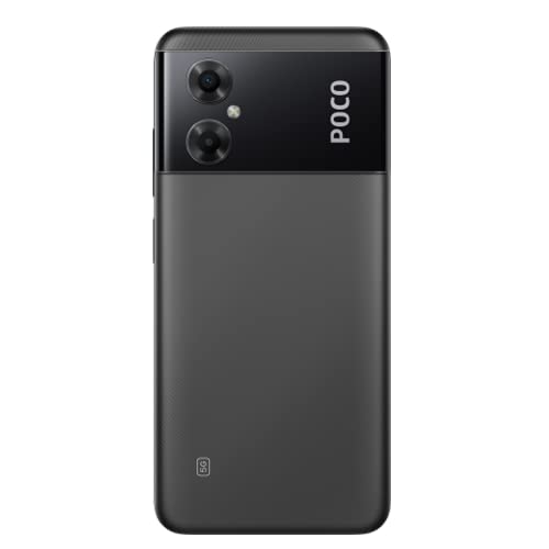 Xiaomi Poco M4 5G 4G LTE (64GB + 4GB) Global Version Unlocked 6.58" 5000mAh 13MP Dual Camera (USA Market Tmobile/Mint/Tello) + (w/Fast Car Charger Bundle) (Power Black)