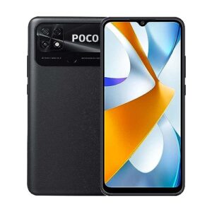 poco c40 4g lte 64gb + 4gb global version unlocked 6.71" 6000mah 13mp dual camera (not verizon sprint boost cricket metro at&t) + (w/fast car 51w charger bundle) (power black (global version))