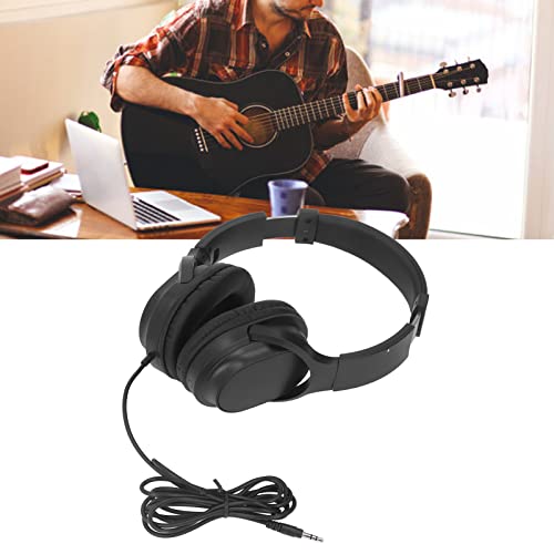 Guitar Headphone,Retractable Foldable for Electric Guitar,Wired Head Phone for Pickup