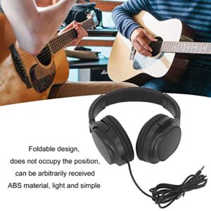 Guitar Headphone,Retractable Foldable for Electric Guitar,Wired Head Phone for Pickup