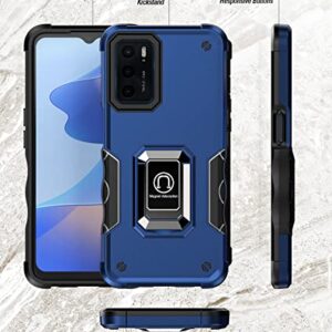 Compatible with Oppo Reno 6 5G, Armor Bumper Case for Oppo Reno 6 5G with Built-in Kickstand Shockproof Hybrid Heavy Duty Cover Tough Case for Oppo Reno 6 5G